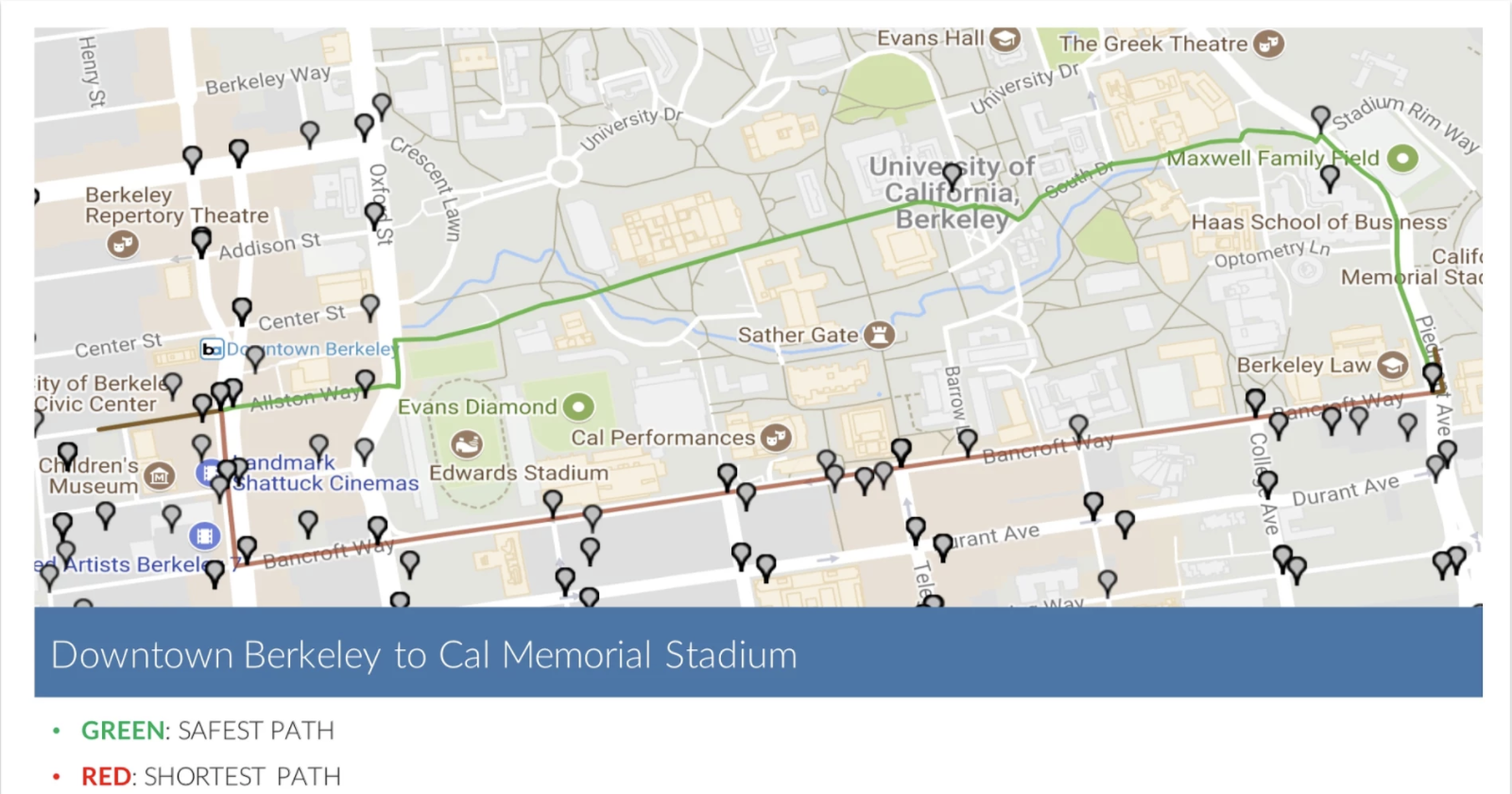 UC Berkeley students create app that can map your safest route home ...